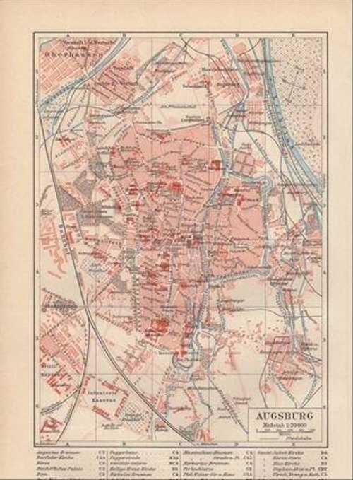 Карты городов Германии. 19 век. Часть 1