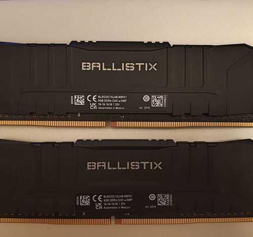 Crucial Ballistix U4 (16 гб (2x8), DDR4 3200 CL16