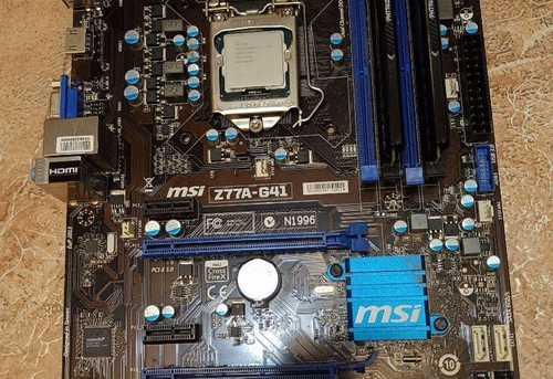 Связка msi z77a g41 и xeon. Оперативка 16 гб