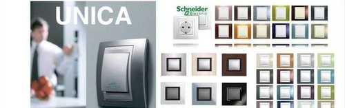 Розетки и выключатели Schneider Electric Unica Беж