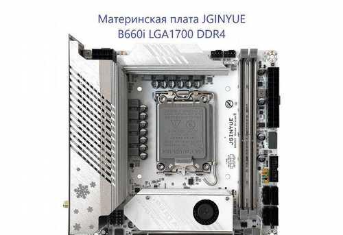 Материнская плата jginyue B660i LGA1700 DDR4 WI-FI