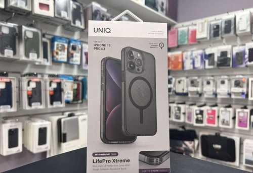 Чехол Uniq Lifepro Xtreme AF iPhone 15 Pro Smoke