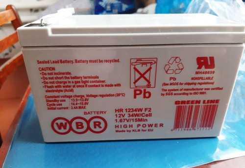Продам Аккумуляторную батарею WBR HR1234 12V 9Ah