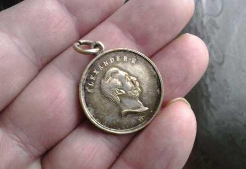 Медаль бронза, серебрение