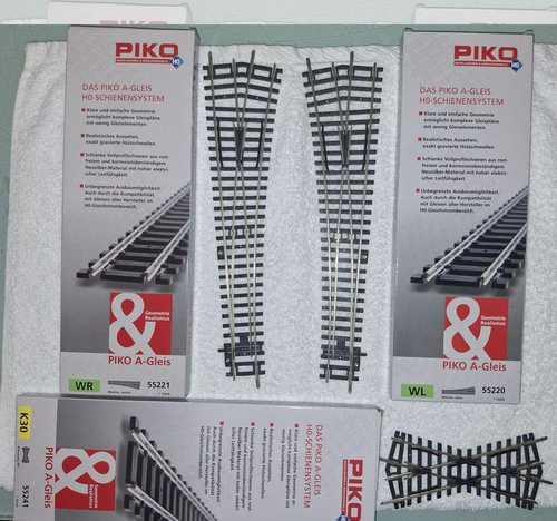 Железная дорога Рiko:стрелки WR 55221,WL 55220