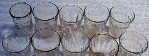 10 граненых стаканов СССР разные типы в коллекцию