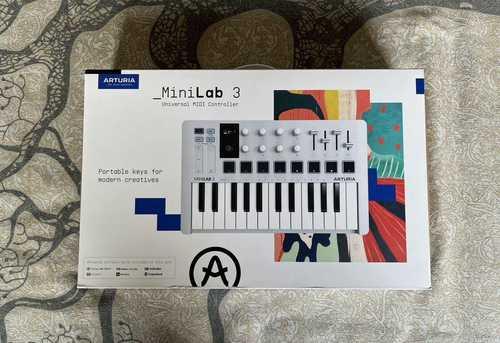 Midi-клавиатура Arturia MiniLab 3 White новая