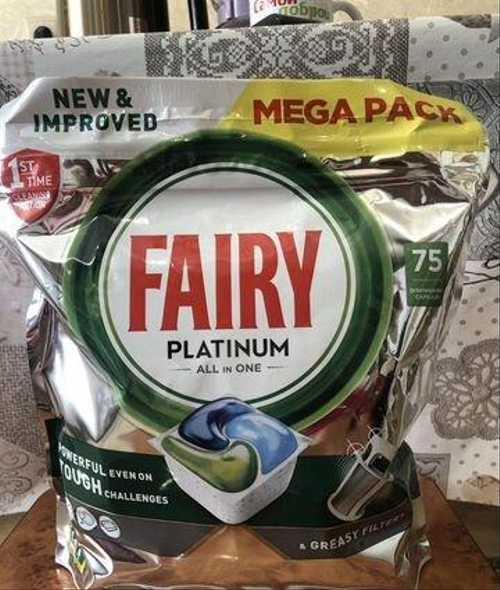 Таблетки для посудомоечных машин Fairy Platinum