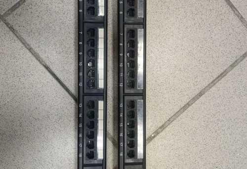 Патч-панель 19" 1U 5е UTP RJ45 24 порта