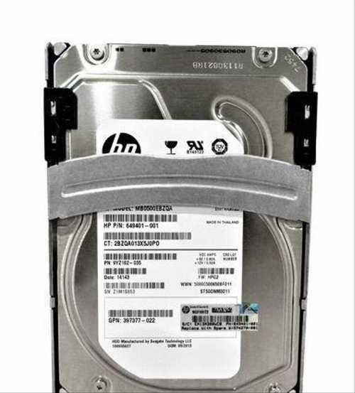 Жесткий диск HP 500Gb MB0500ebzqa 574270-001 SATA
