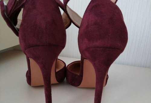 Туфли женские бардовые 35 размер