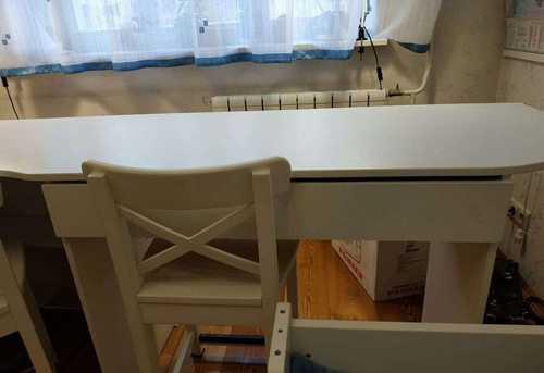 Угловой письменный стол для двоих б/у