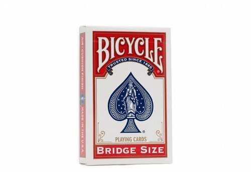 Карты игральные для покера Bicycle Bridge Size Red