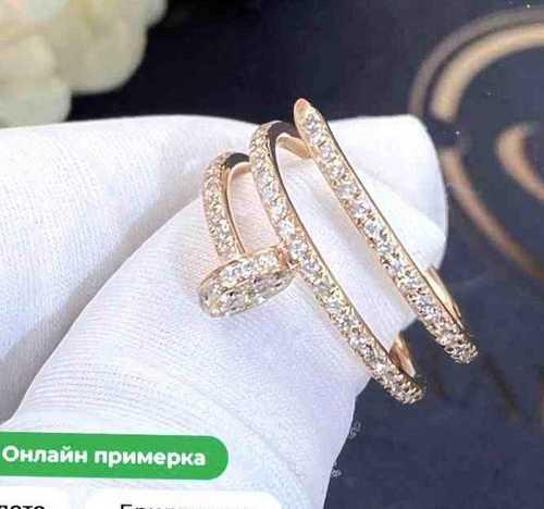 Кольцо Cartier Juste un Clou, бриллианты 0,5ct