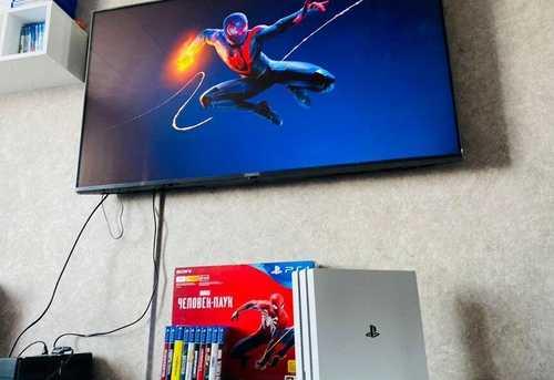 Sony Playstation 4 Pro 4k Человек паук PS4 Slim
