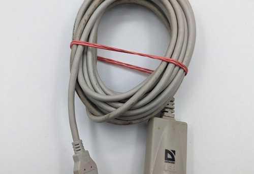 Удлинитель активный USL111, USB, Defender, Белый