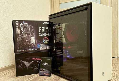 Игровой пк ryzen7 5700x/samsung m2/x370 pro/Vega56