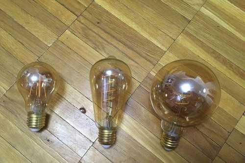 Лофт-лампы Voltega LED (лампочки Эдисона) новые