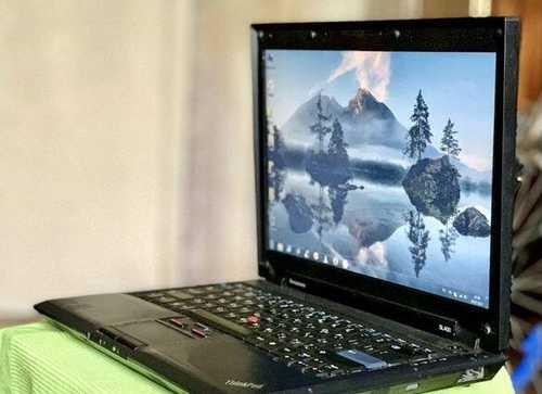 Бодрый Lenovo ThinkPad 14"/2 ядра/3Гб/320Гб/hdmi
