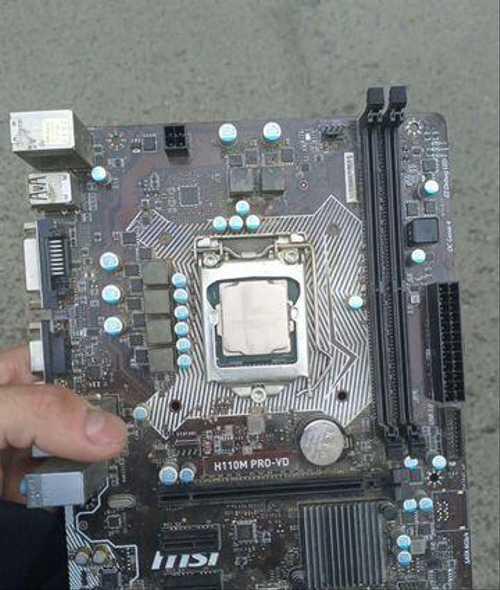 Msi h110m pro d / Pentium g4620