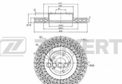 Диск торм. перед. MB E-Class (211) 06- S-Class