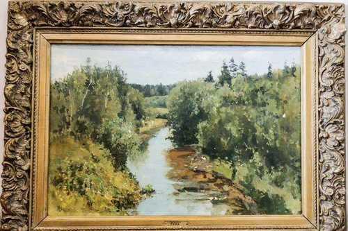 Картина Яффе М. Е. "Река"