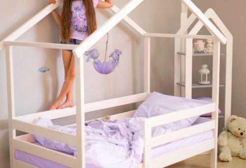 Кровать-домик из массива березы: крепкие сны