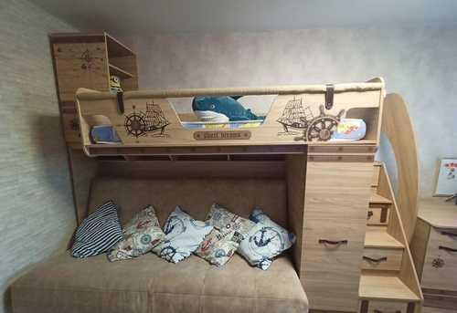 Детская кровать чердак Корсар