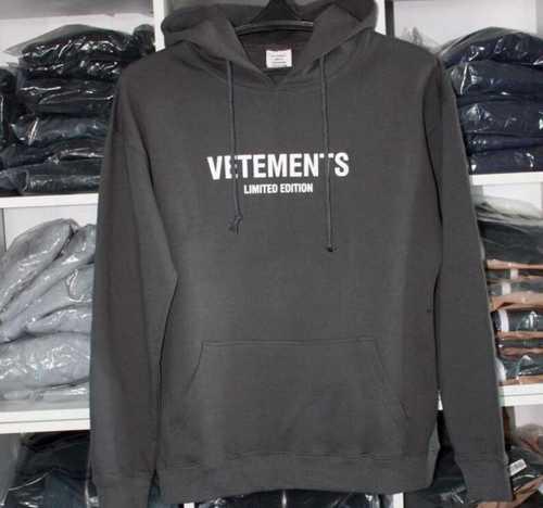 Vetements худи серого цвета (Арт.42557)