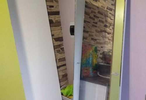 Дверь для шкафа с зеркалом высокая