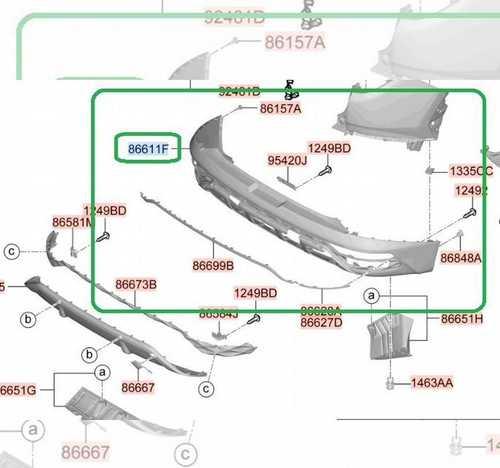 86612N9130 - бампер задн. tucson NX 2021