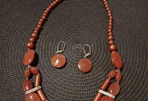 Комплект ожерелье и серьги