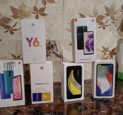 Коробка от телефона iPhone huawei redmi