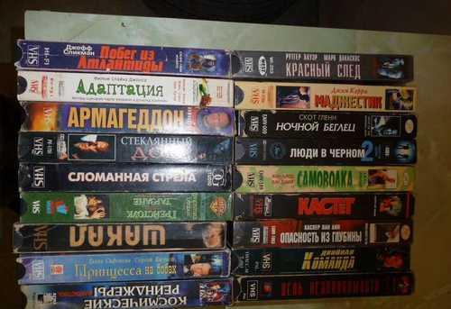 Видеокассеты VHS фильмы разных жанров