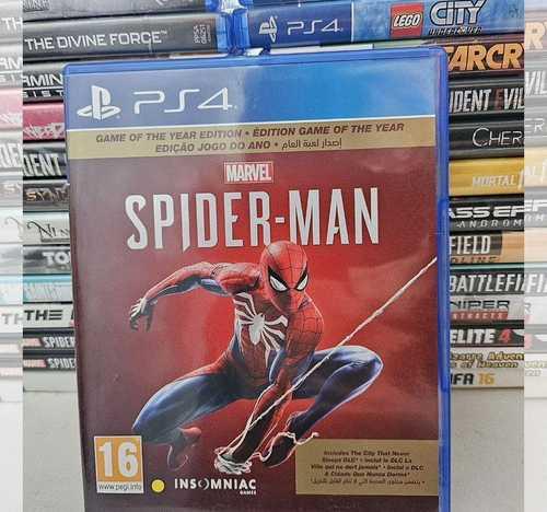 Игра для ps4 Spider man диск