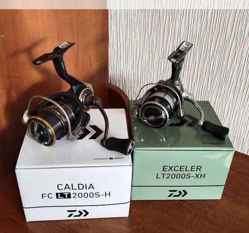 Катушки Daiwa Caldia LT2000S-H и Exceler LT2000S-X