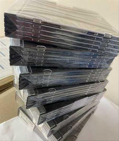 Бокс для CD/DVD дисков VS CD-BOX slim/5 черный