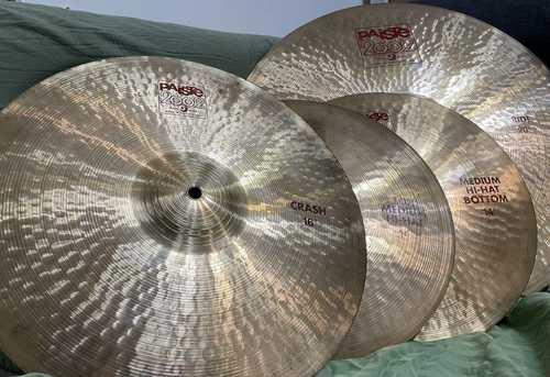 Тарелки Paiste 2002, hihat 14, crash 16, ride 20