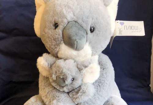 Мягкая игрушка коала с малышом