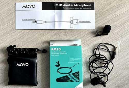 Петличка для телефона movo PM10 (микрофон)