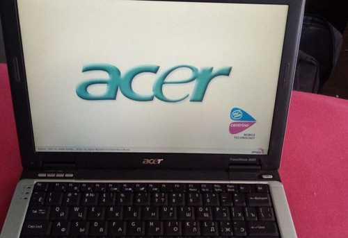 12.1" Acer TravelMate 3000, 128 ГБ, Pentium M M-730, RAM 2 ГБ, Intel GMA 900