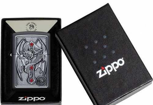 Зажигалка Zippo Winged Dragon Cross