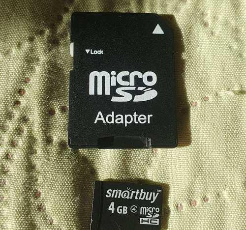 Флешка micro sd 4 Gb
