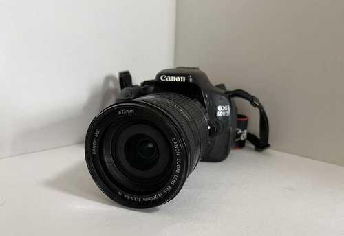 Фотоаппарат canon 600d + объектив 18-200m