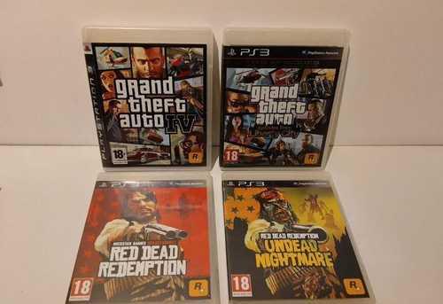 GTA 4 Red Dead Redemption PS3 +2 игры Цена за всё