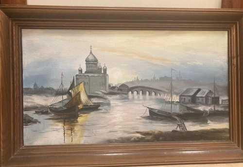 Картина маслом "Старая Москва"