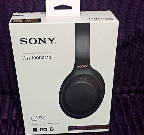 Sony WH–1000XM4,black