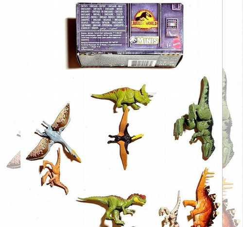 Динозавры jurassic world minis mattel