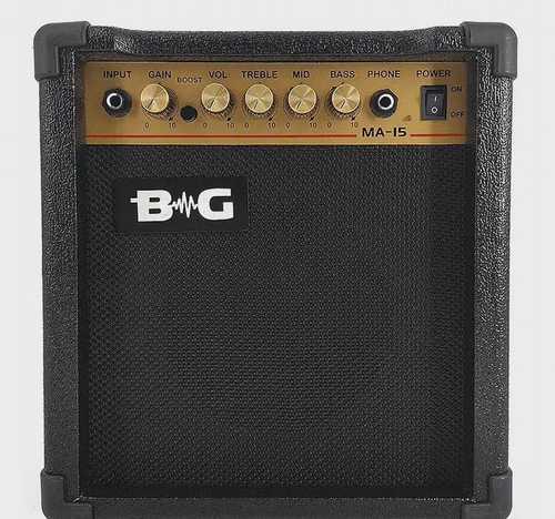 Комбоусилитель для электрогитары BG MA15 Black 1x6.5 15W