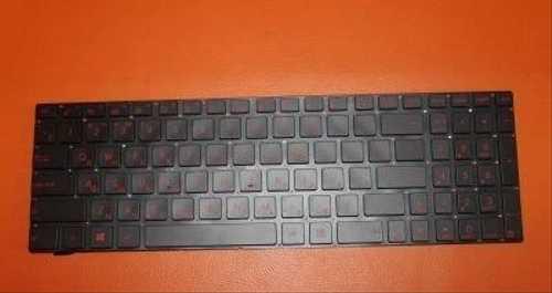 Клавиатура для ноутбука Asus N56 красн подсветкой